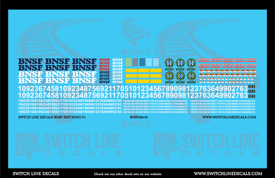 Switch Line Decals: HO Scale Model Railroad Decals