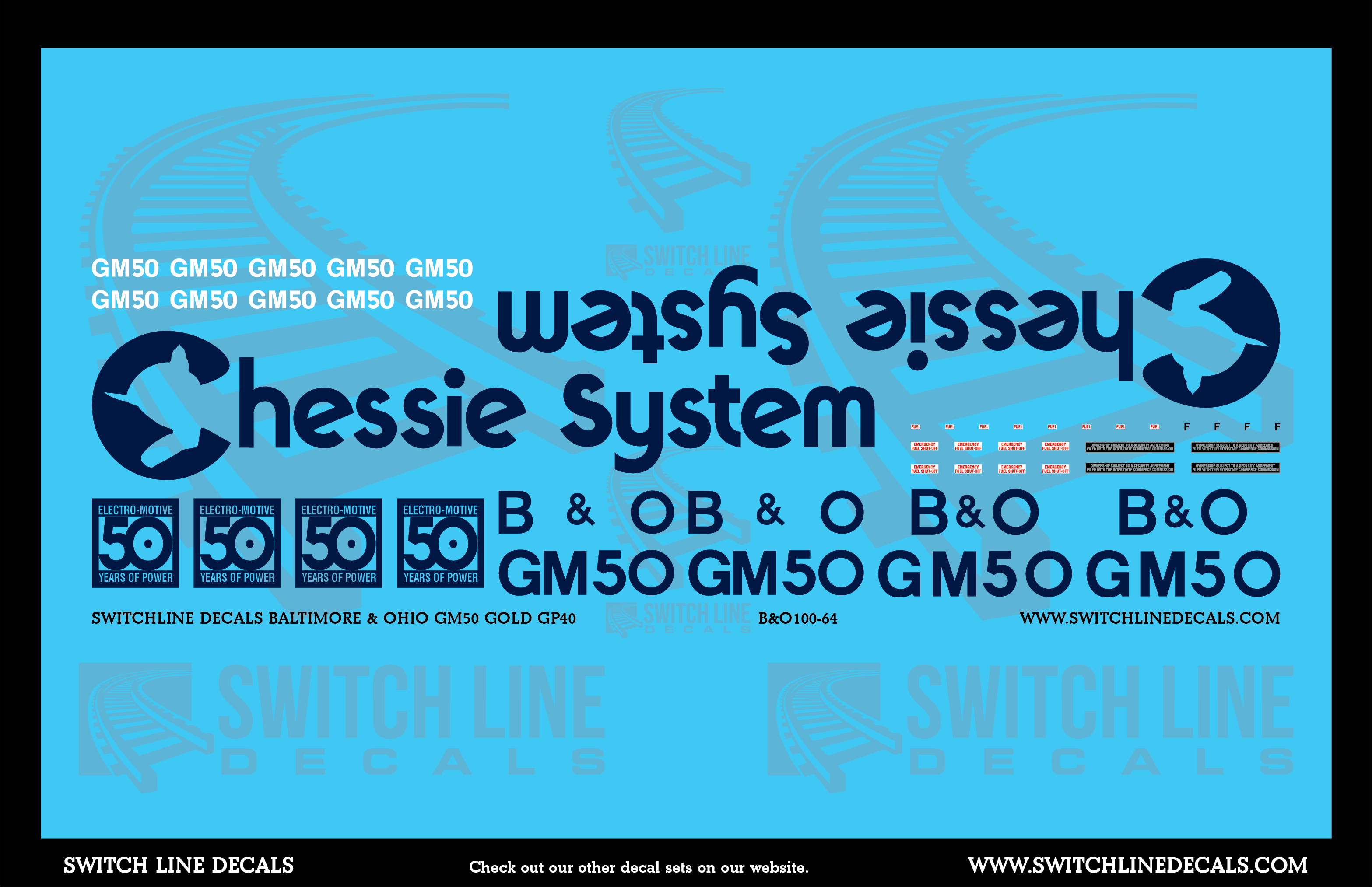 Custom Model Railroad Decals In HO and N Scale - Made in the USA