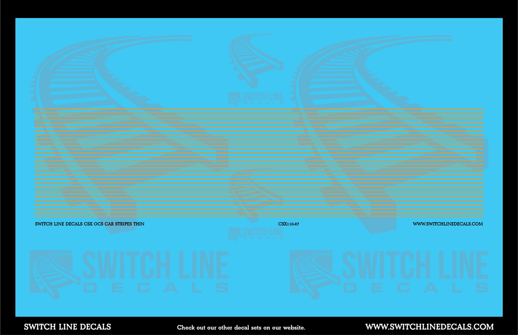 CSX Railroad Decals | Switch Line Decals
