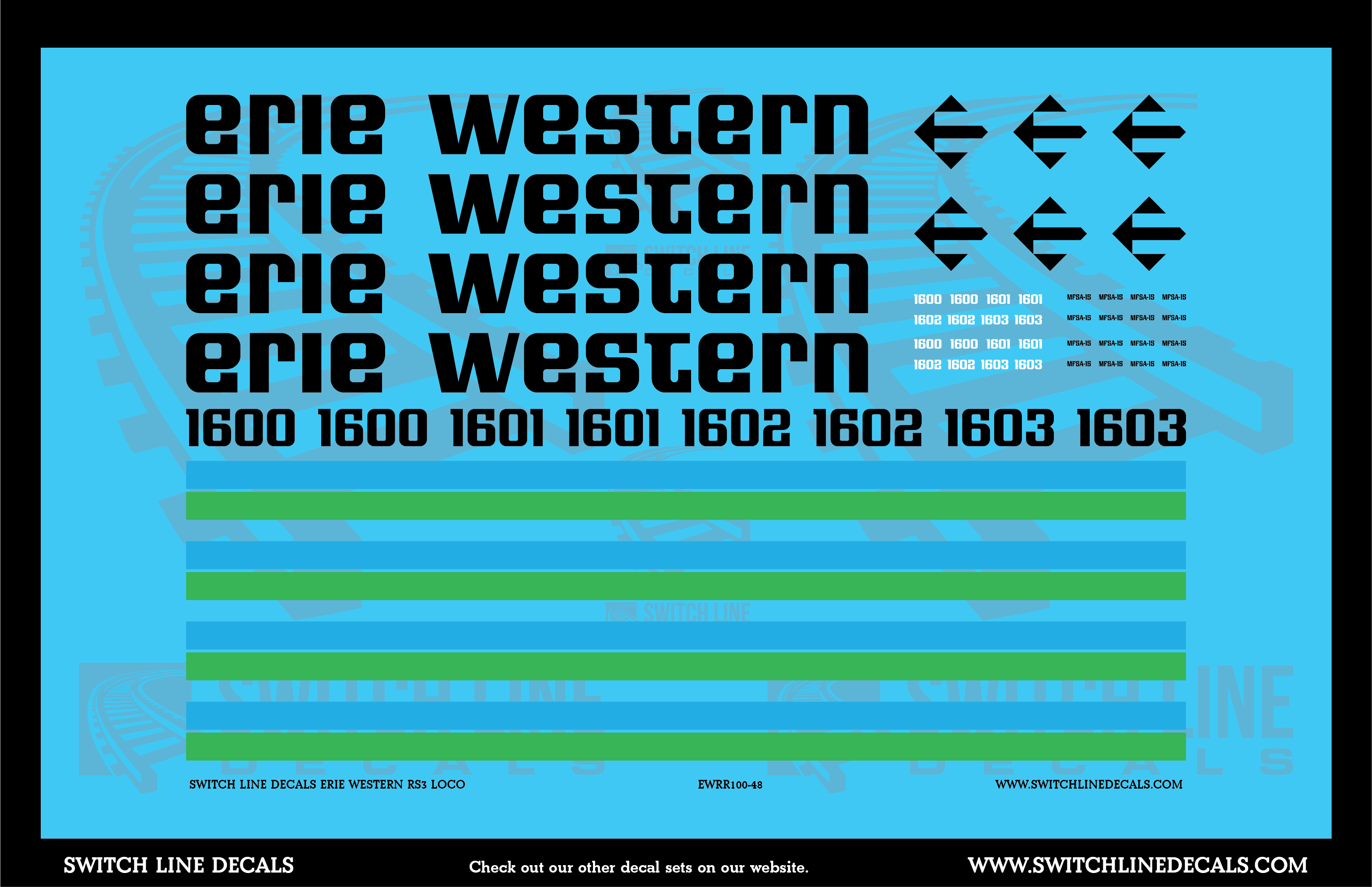 Custom Model Railroad Decals In HO and N Scale - Made in the USA