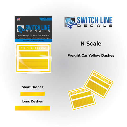 Switch Line Decals: N Scale Model Railroad Decals