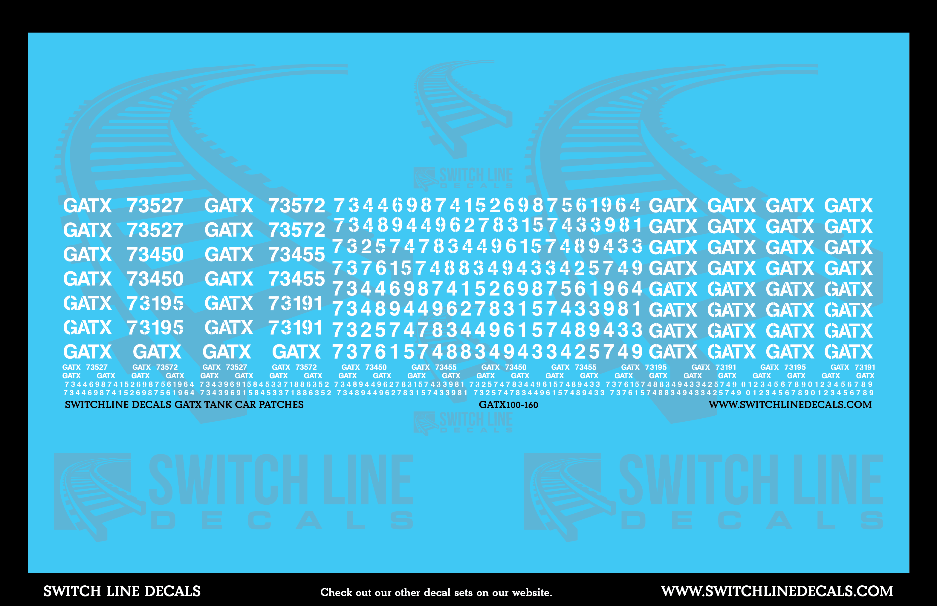 Custom Model Railroad Decals In HO and N Scale - Made in the USA