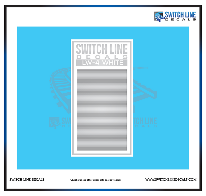 Peel & Stick Reflective Railroad Decals | Switch Line Decals