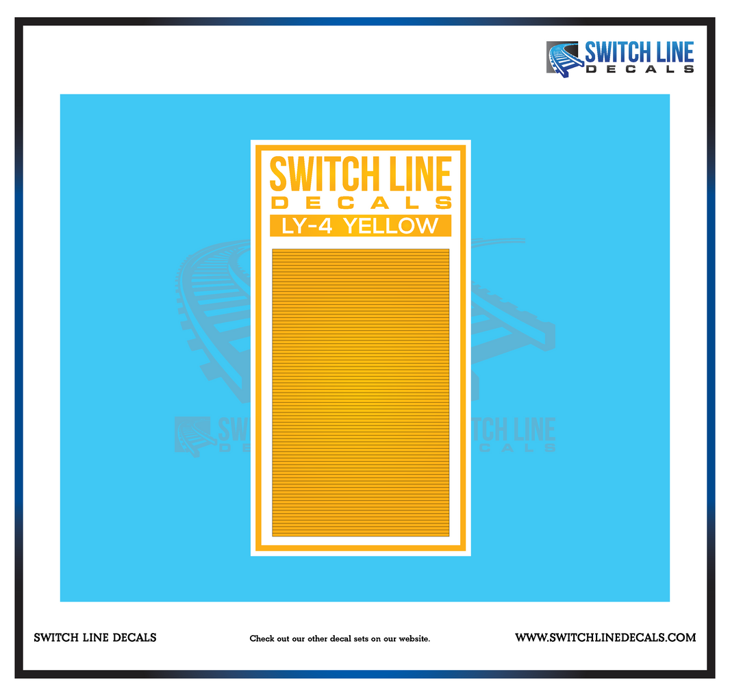 HO Scale Railroad Decals | Switch Line Decals