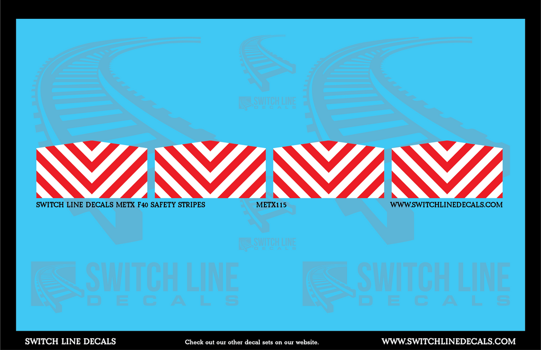 Custom Printed Chicago Metra Railroad Decals In HO and N Scale