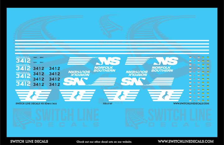 Switch Line Decals: HO Scale Model Railroad Decals